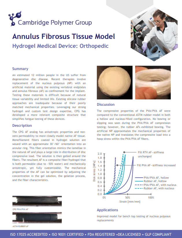 Cambridge Polymer Group :: Synthetic Tissue Phantoms